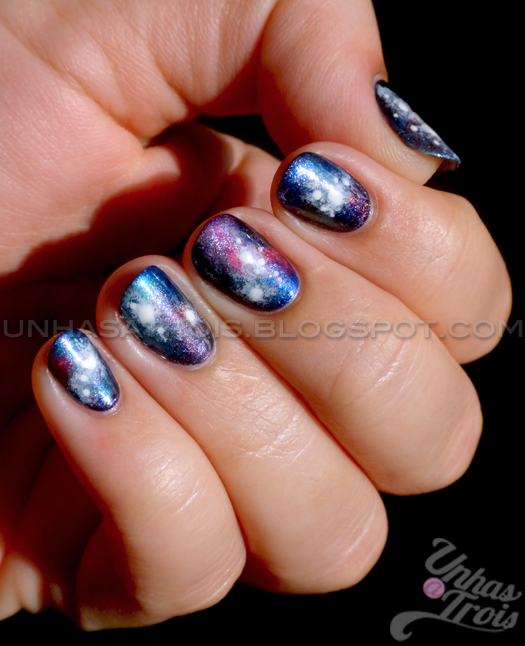 Unhas a Trois: Nail Art: Galáxias