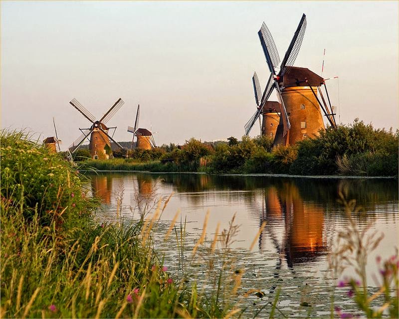 Windmills of Kinderdijk, Netherlands