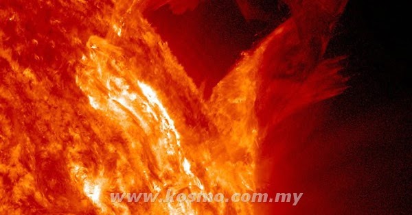 Gambar foto nyalaan api matahari dirakamkan NASA | MY ADHA