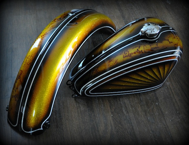 Chemical Candy Customs: Fresh Paint For Mike's Turbo Pan...Tiger Eye ...