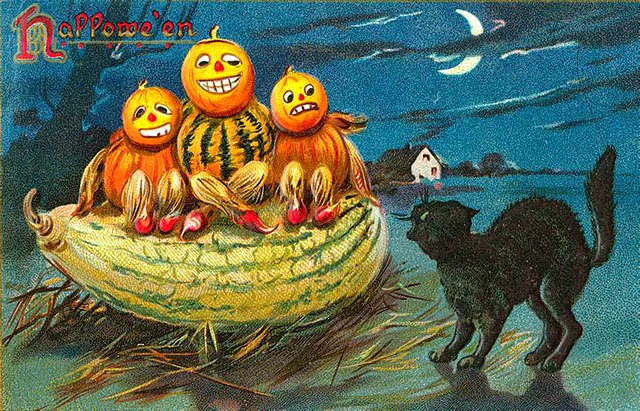 A Collection of 25 Strange and Creepy Vintage Halloween Postcards ...