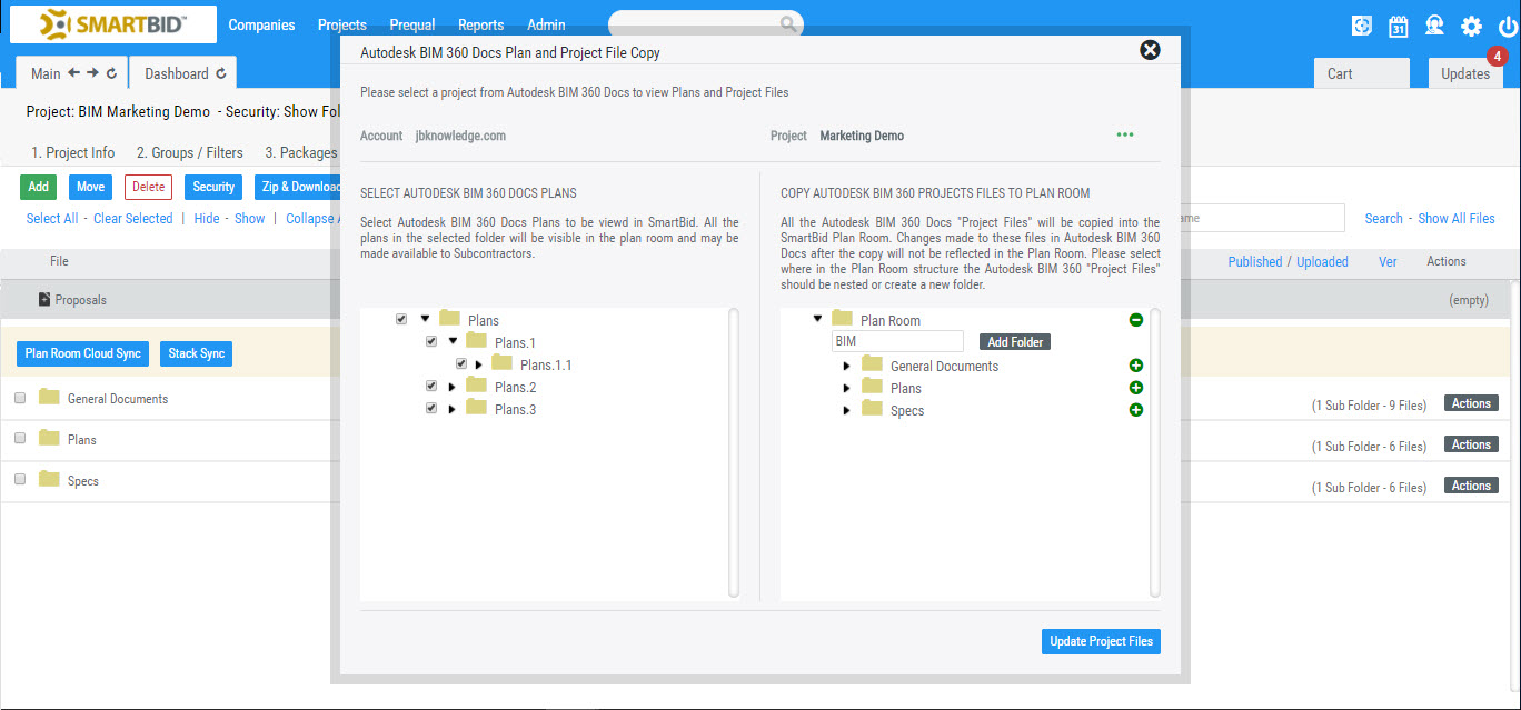 Revit Add-Ons: SmartBid Integration for BIM 360