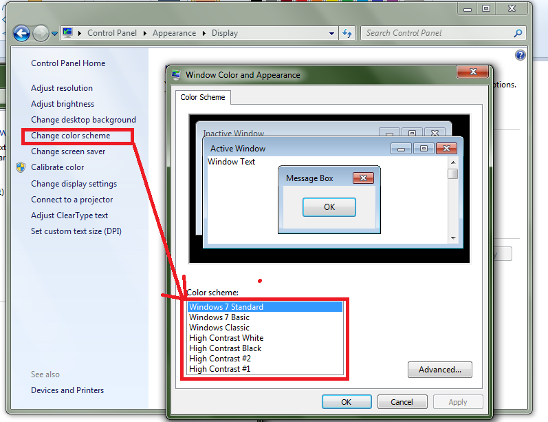 CyberX-Generation: Windows 7 Home Basic Color Changer Tool