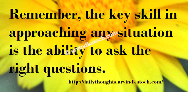 Daily Thought Picture Message on Ask the Right Questions - Best Daily ...