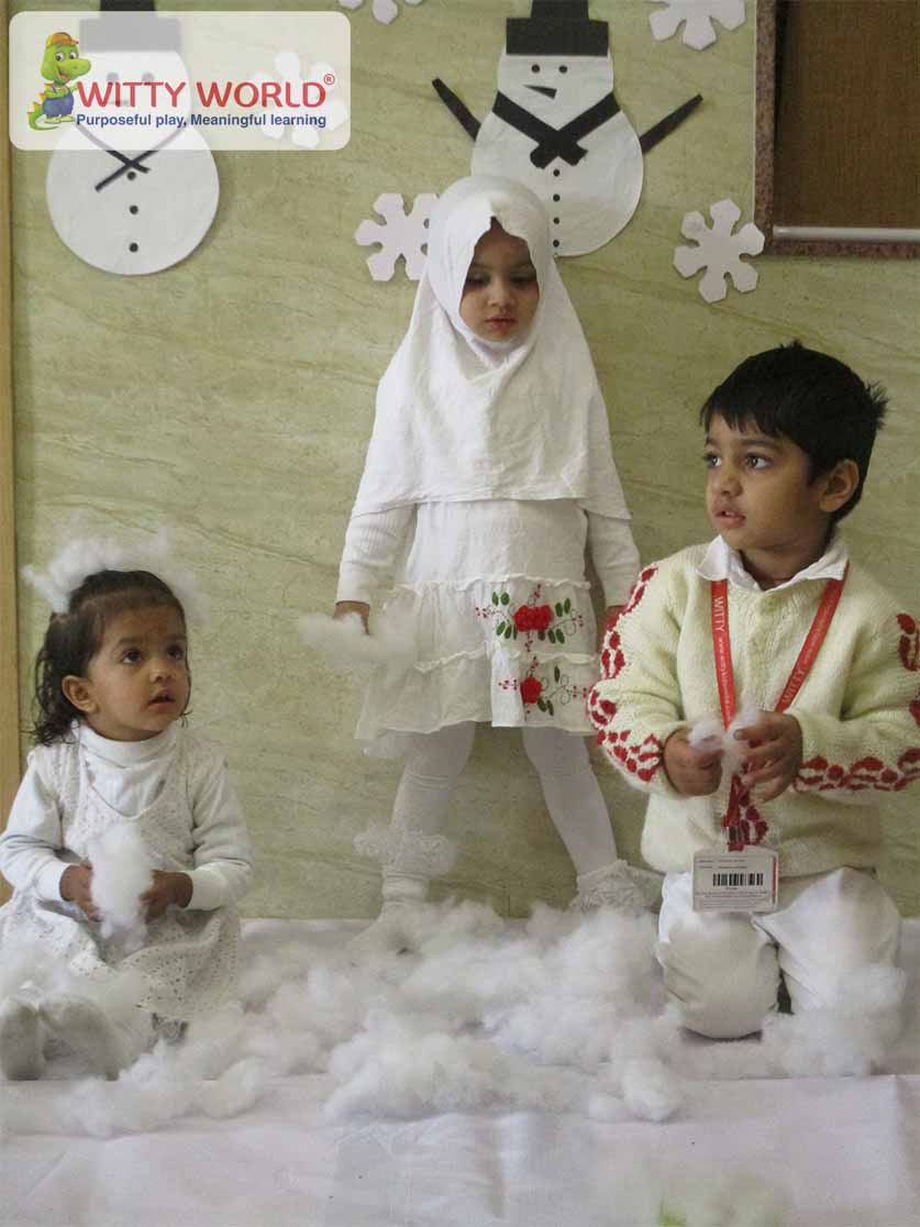 On the top of the World...: White Colour Day Celebration by Playgroup ...