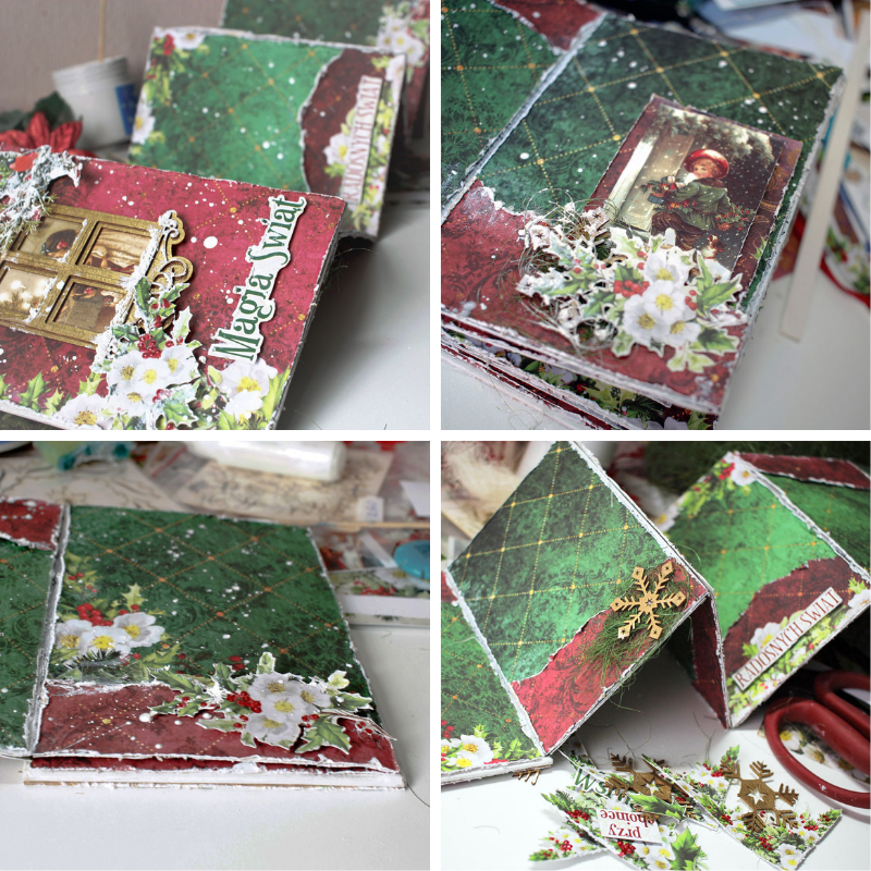Kurs na świąteczny mini album / A Christmas mini album tutorial ...