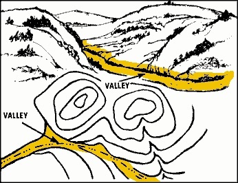 How to Identify Major/Minor Terrain Features on a Map - Gyan ...