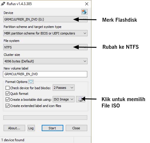 Membuat USB Flashdisk Menjadi Bootable - TEKNO BEBAS HAMBATAN