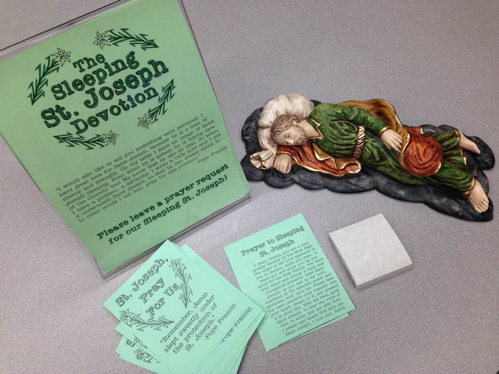 Look to Him and be Radiant: Sleeping St. Joseph