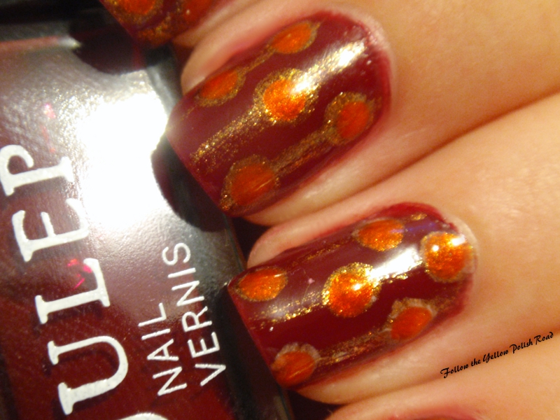 Follow the Yellow Polish Road: First Nail Art of Autumn