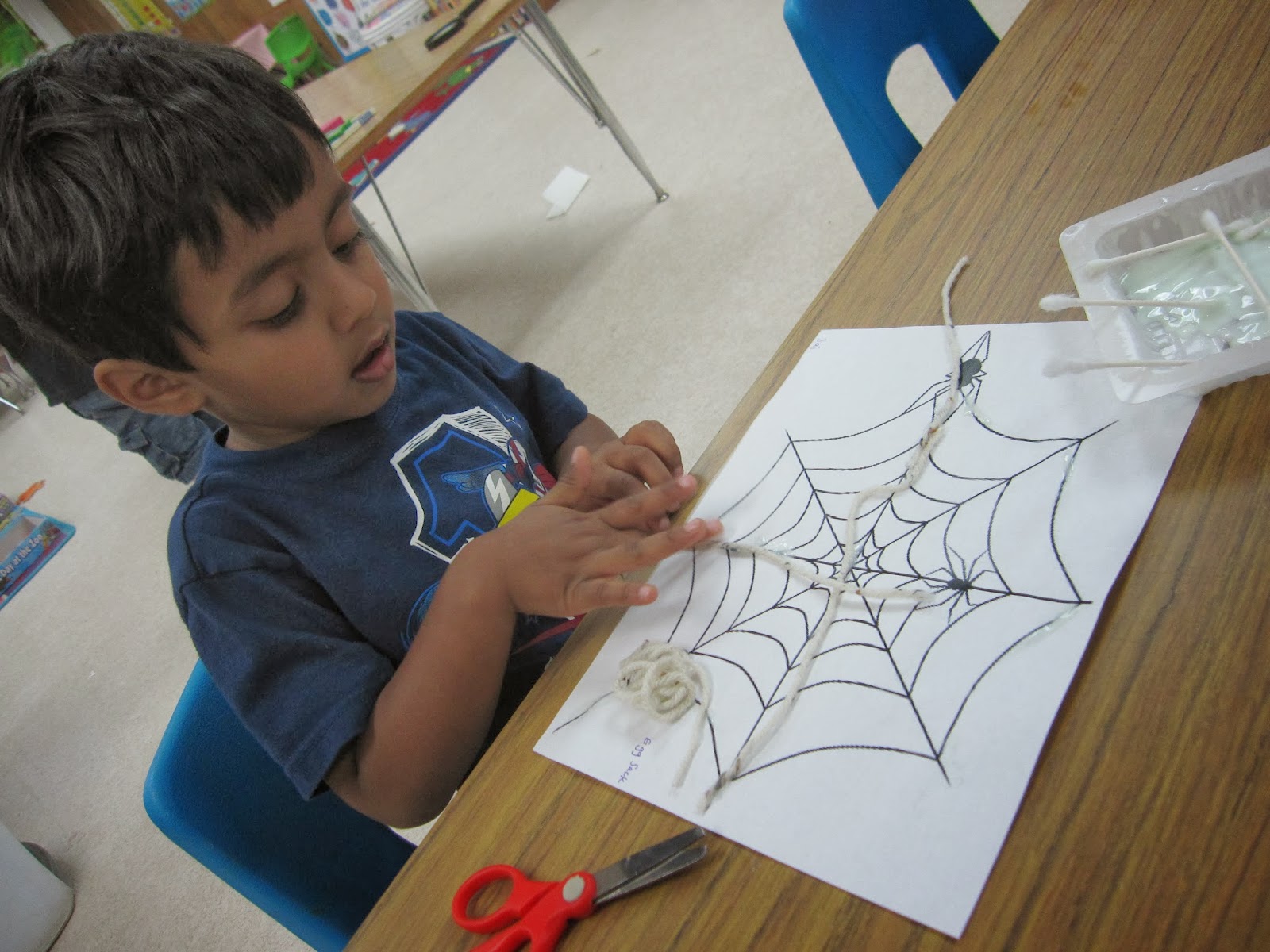 Preschool For Rookies: Spider Web Science Craft