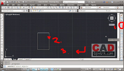 Penggunaan Rectangular Array Pada AutoCAD | Tips Triks AutoCAD