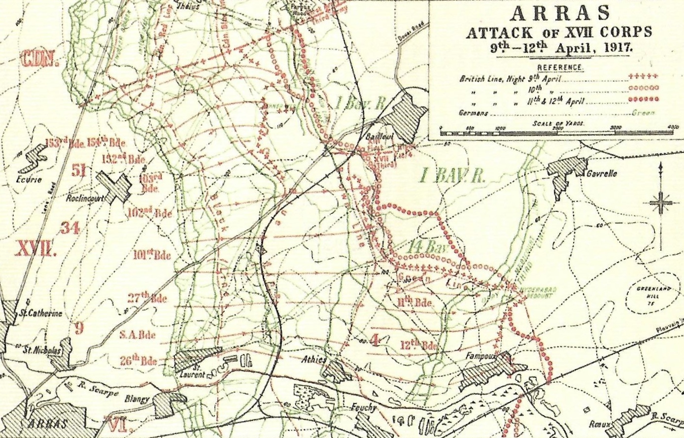 Northumbrian Gunner: Arras - Battle of Arras 9th April 1917