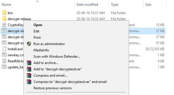 Get the Install.esd file or future purposes in Windows 10