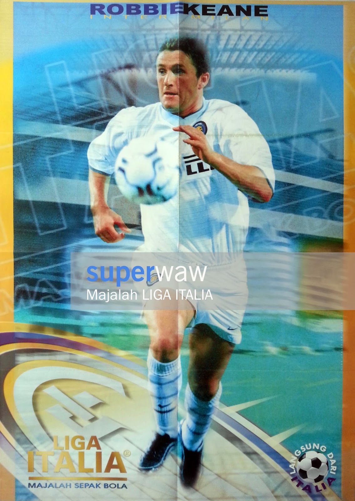 SUPER BIG POSTER ROBBIE KEANE (INTER MILAN 2000)