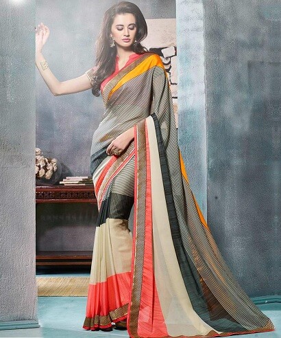 Top 20 Amazing India Georgette Sarees Design For 2019