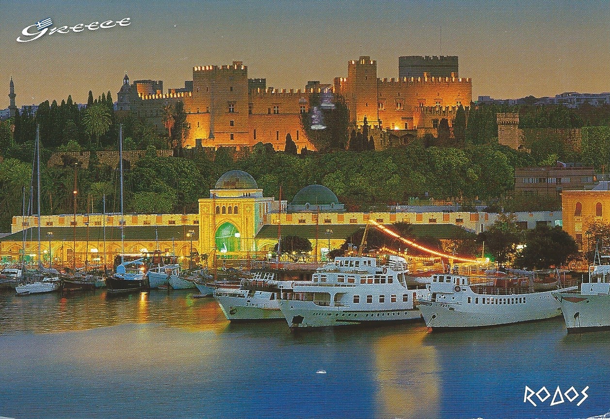 MY POSTCARD-PAGE: GREECE ~ The Medieval City of Rhodes - UNESCO