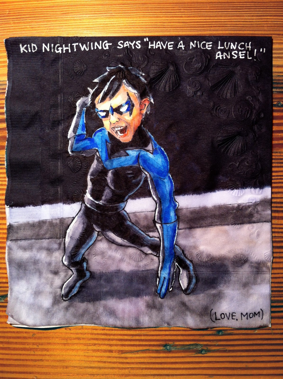Daily Napkins: Kid Nightwing for Ansel