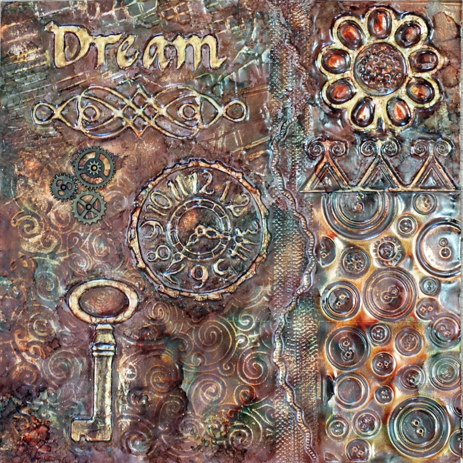 Dragonfly Dreamers: Metal embossed doodles
