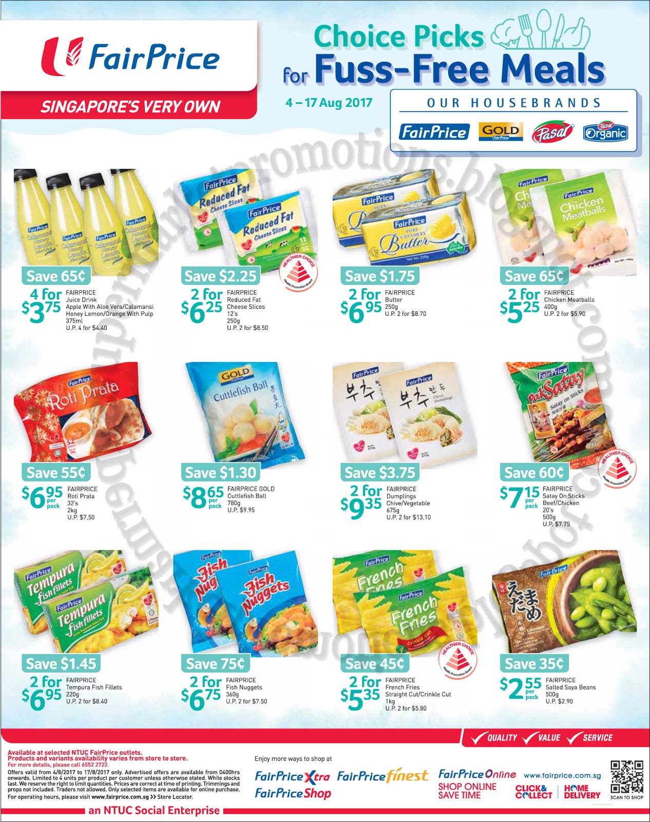 NTUC FairPrice Choice Picks for Fuss-Free Meals 04 - 17 August 2017 ...