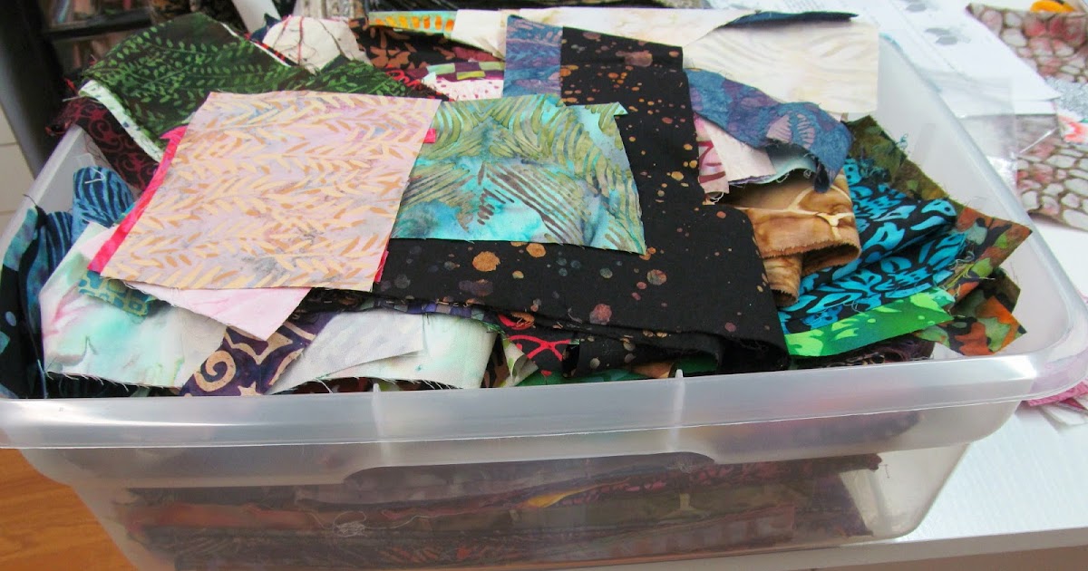 Exuberant Color : Batik scraps.............