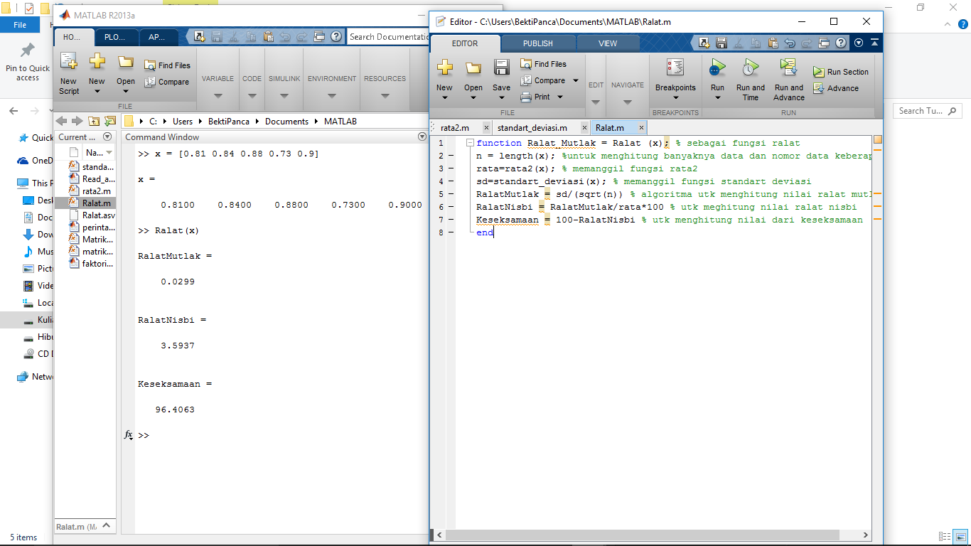 Physics and Chess: Fungsi Rata-Rata, Standar Deviasi, dan Ralat pada ...