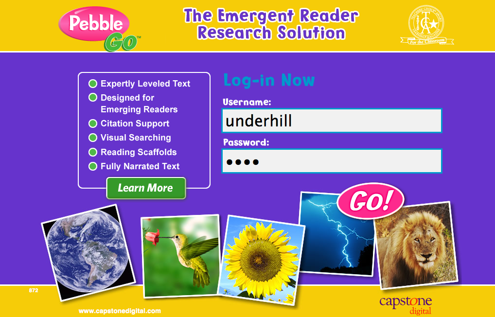 The Library Link: Resource #2 - PebbleGo!
