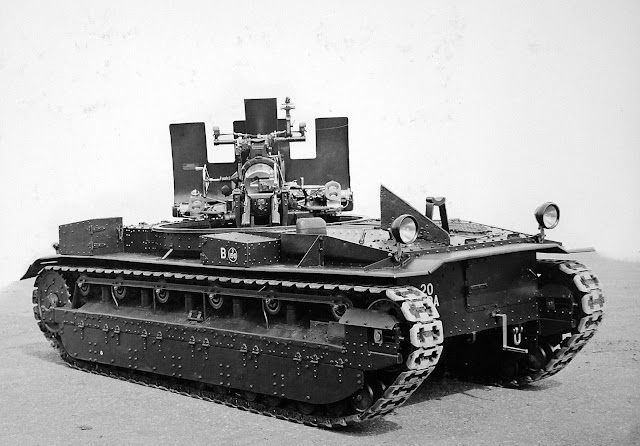 Interwar Tank Development: 18 pounder gun on SP (self propelled ...