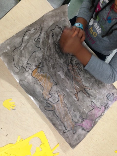 Mrs. Gosselin's Art Room: 1st Grade Lascaux cave paintings