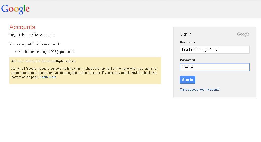 idnyaan: how to sign in to multiple account of gmail at once