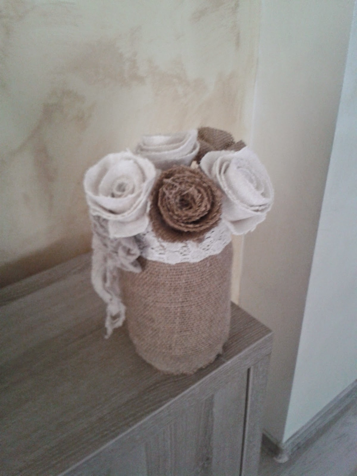 handmade bottles: vaza flori handmade