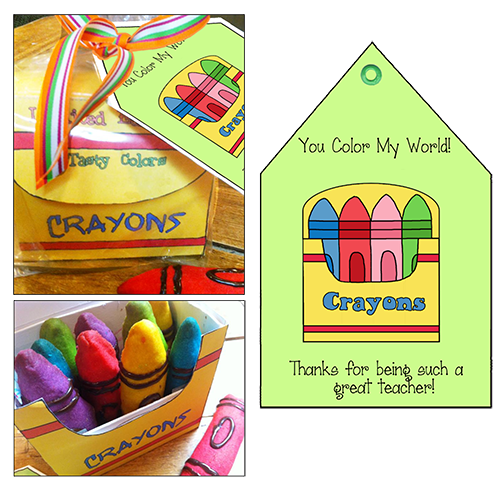 Teacher Gifts "Crayon Box" - Parties and Patterns