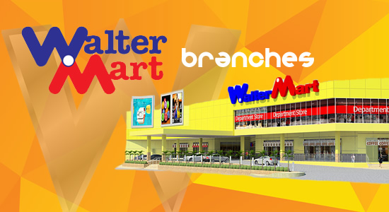 List of Walter Mart Mall & Supermarket Nueva Ecija branches