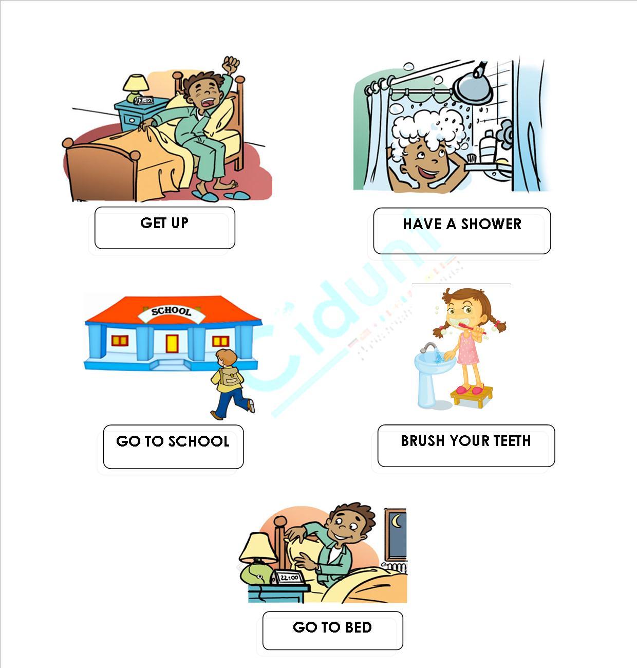 Inglés para niños: CHILDREN 6: My Day