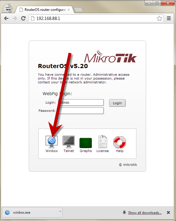 WinBox - Mikrotik - Redes Inalámbricas