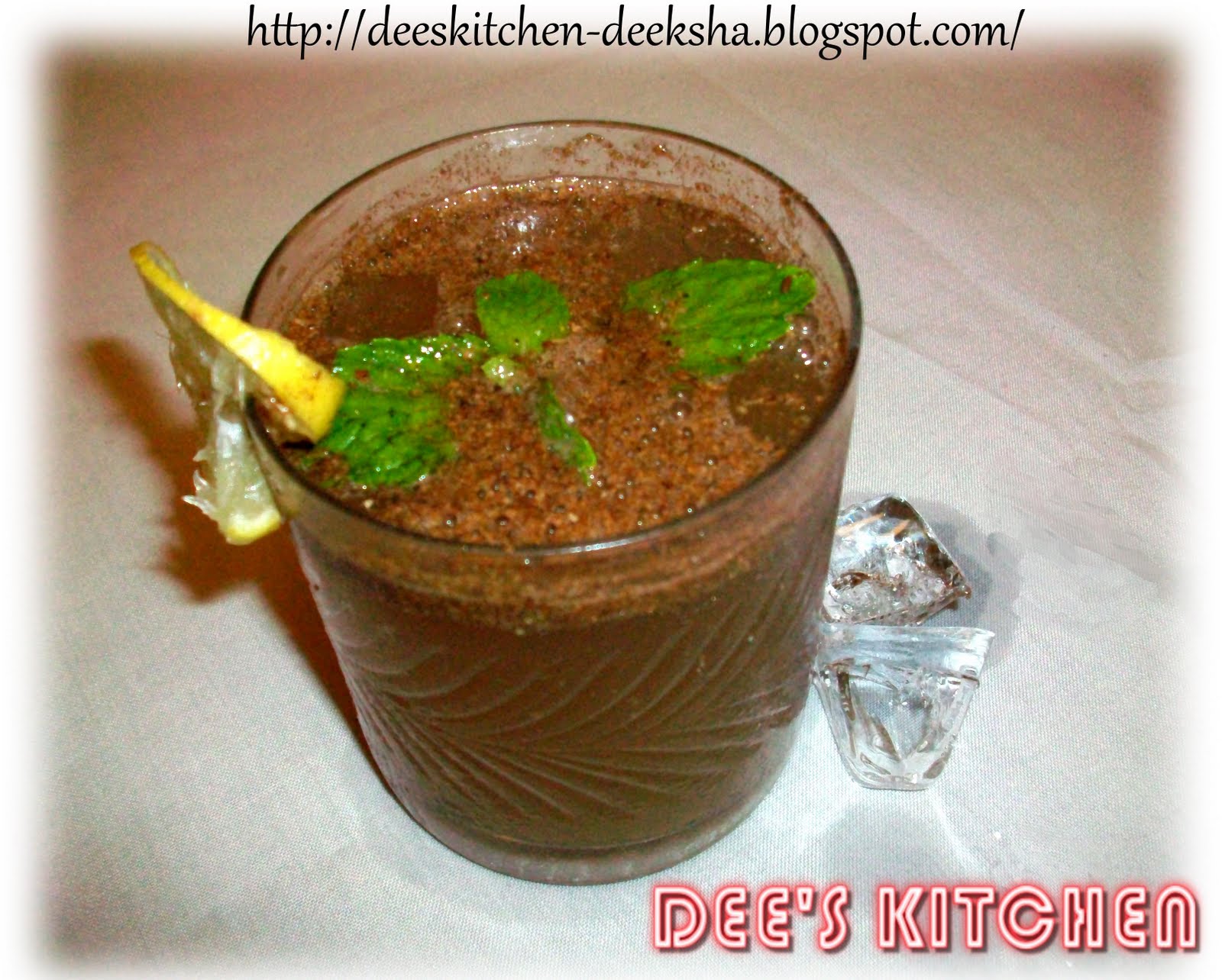 DEE's KITCHEN.: Lemon Masala Soda