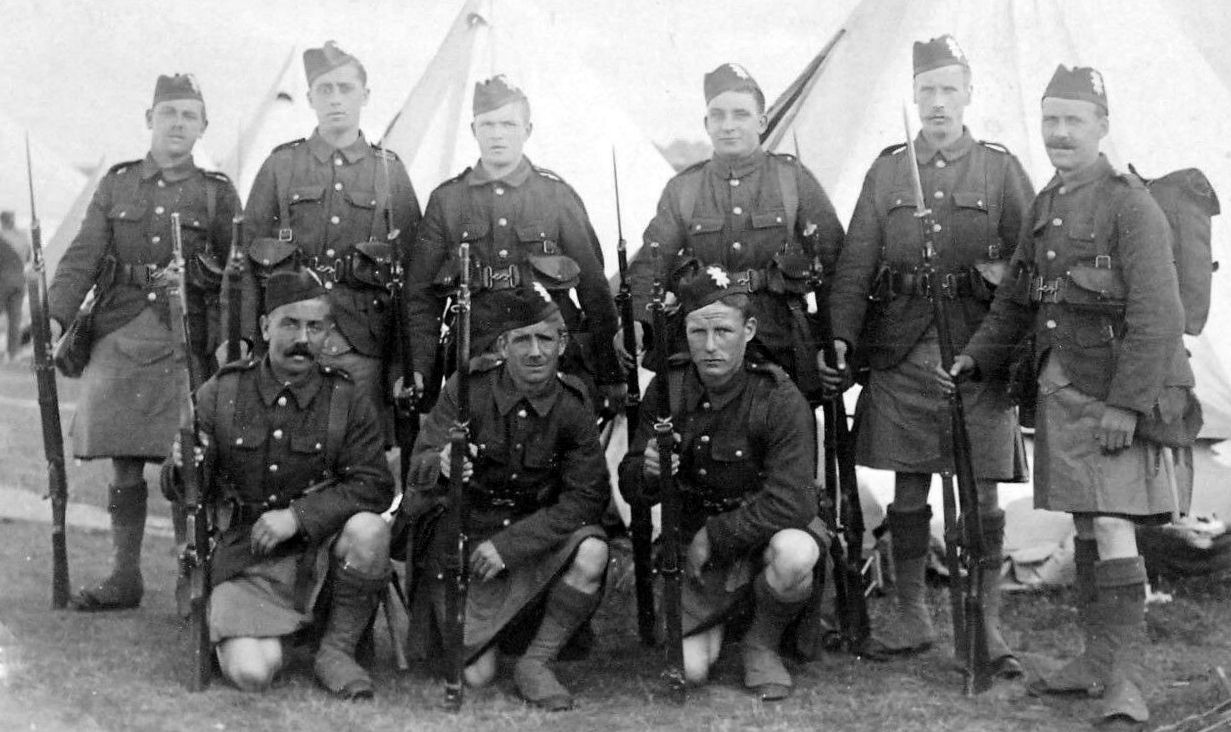 Tour Scotland: Old Photograph Soldiers Tain Scotland