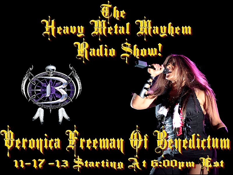 The Heavy Metal Mayhem Radio Show: Veronica Freeman Of Benedictum ...