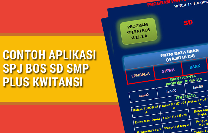 Contoh Aplikasi SPJ BOS SD SMP Plus Kwitansi - Laporan BOS (Bantuan ...