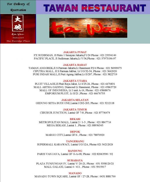 Delivery Food in Jakarta: Delivery Chinese Food by Tawan Restaurant in ...