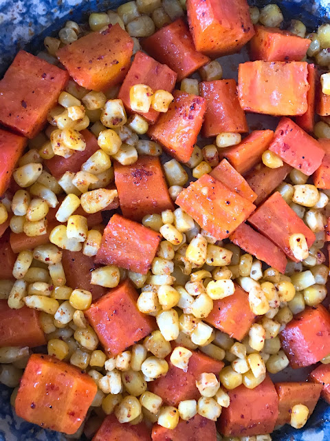 Tajin Roasted Carrots and Corn