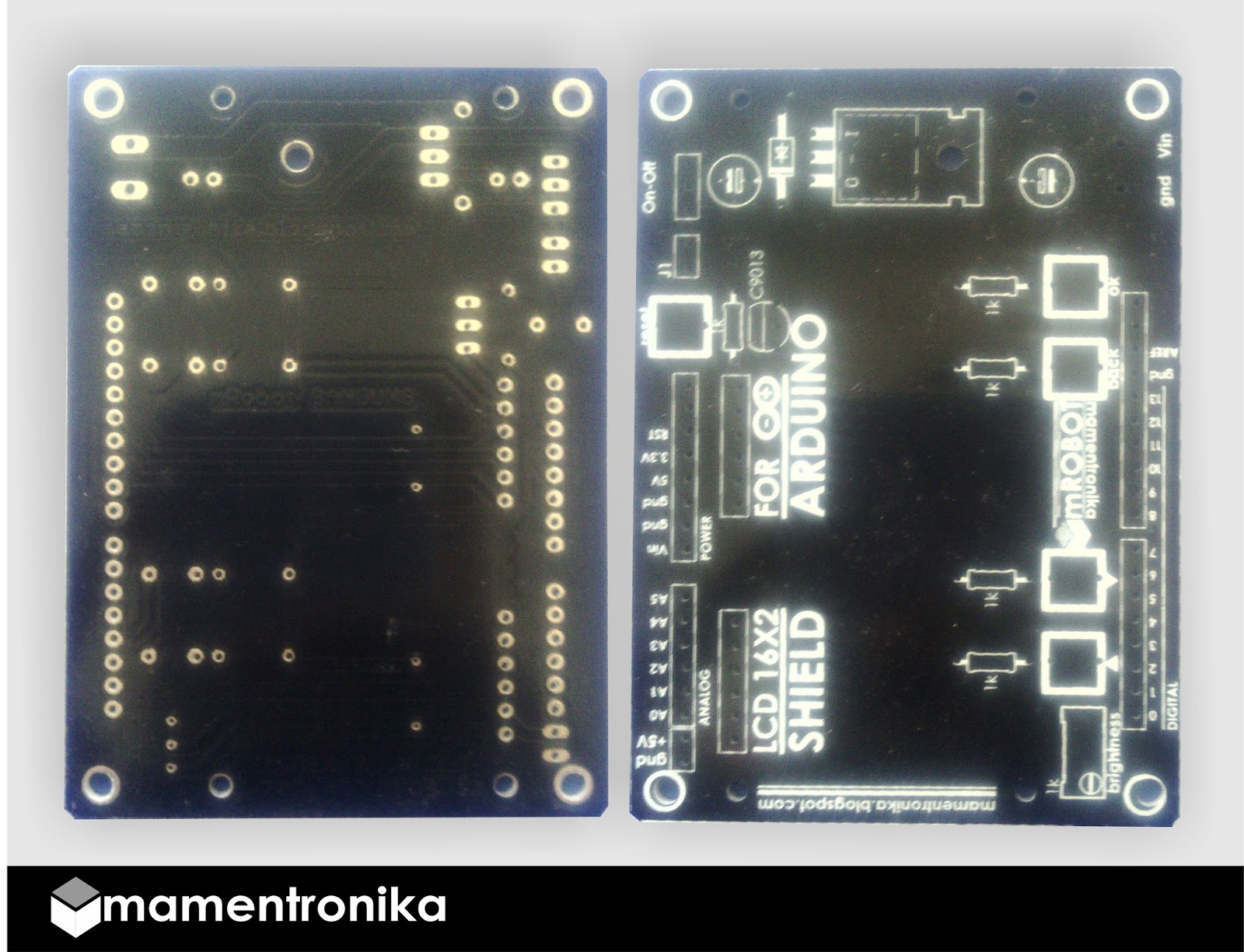 mamentronika: LCD 16x2 SHIELD FOR ARDUINO