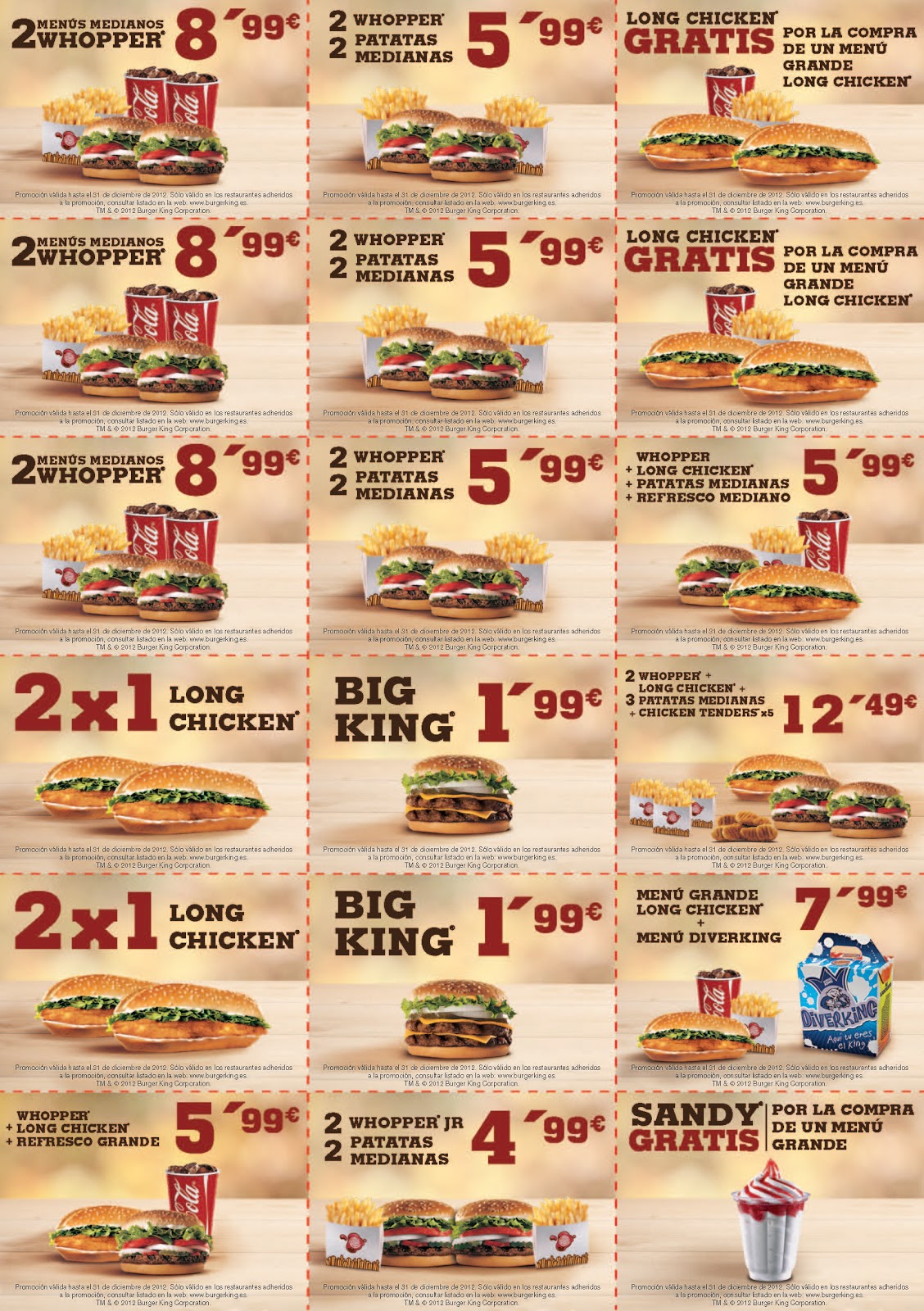 Entre trucos y recetas aprendemos de belleza: Descuentos Burger King y ...