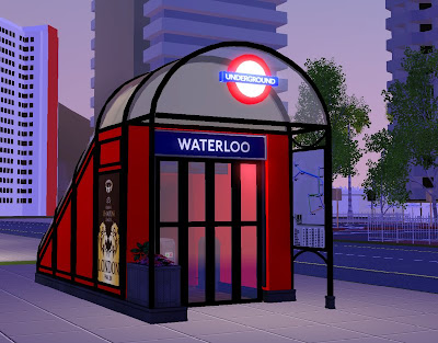 Simming in Magnificent Style: London Underground sign light