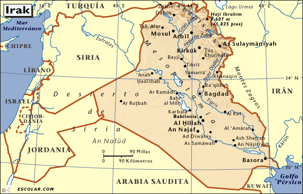 Iraq: Iraq: Geografía
