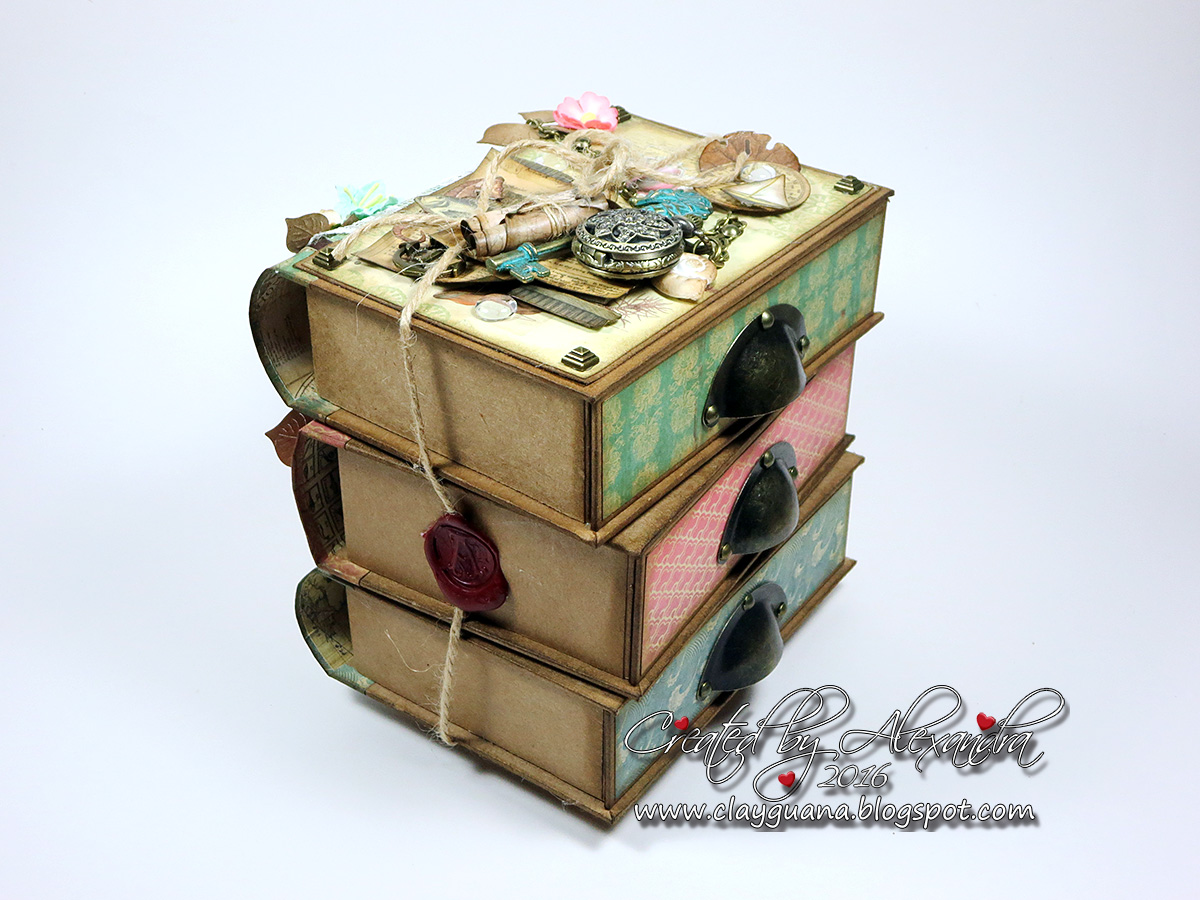 *ClayGuana: Stacked Book Drawers - Project and Tutorial