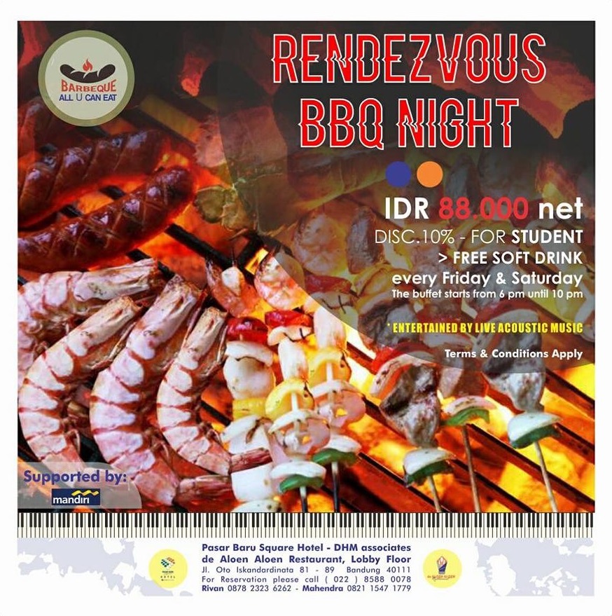The Rendezvous BBQ Night at Pasar Baru Square Hotel Bandung | My ...