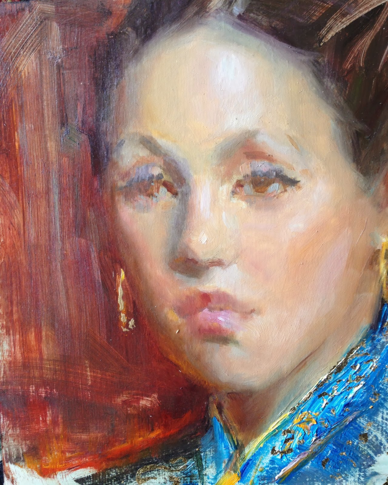 PORTRAIT PAINTING GOLD BY JOHANNA SPINKS: 2013