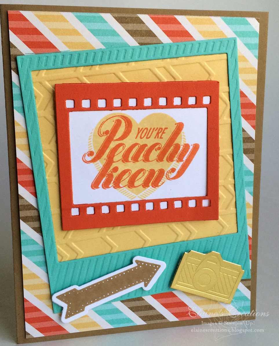 Elaine's Creations: Peachy Keen Card