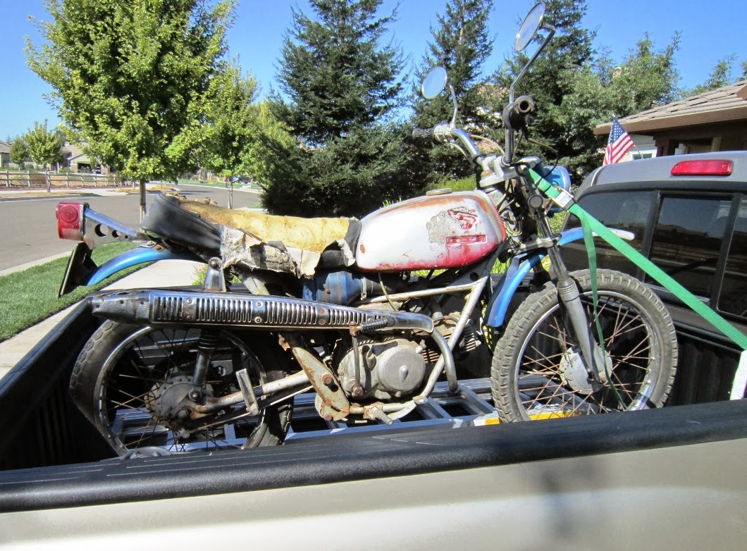 1969 Honda SL90: Truckin' the SL90 - Before and After